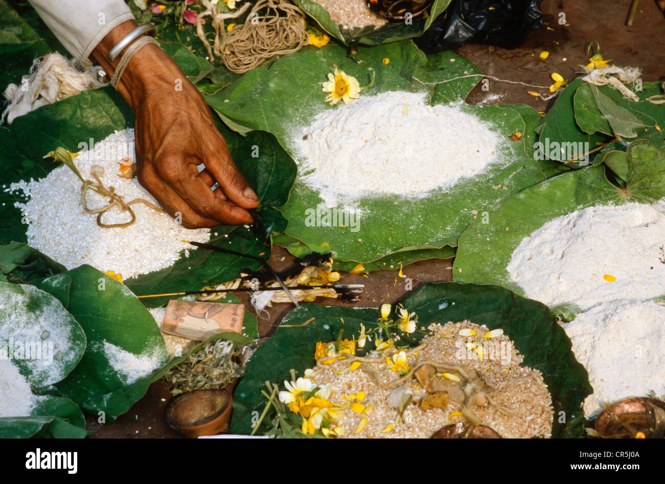 A small ritual as part of the praying ritual for the good reincarnation ...