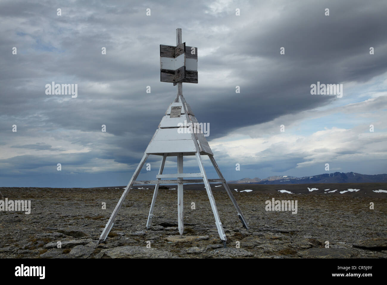 Trig, Kopuwai Conservation Area, Old Man Range, Central Otago, South ...