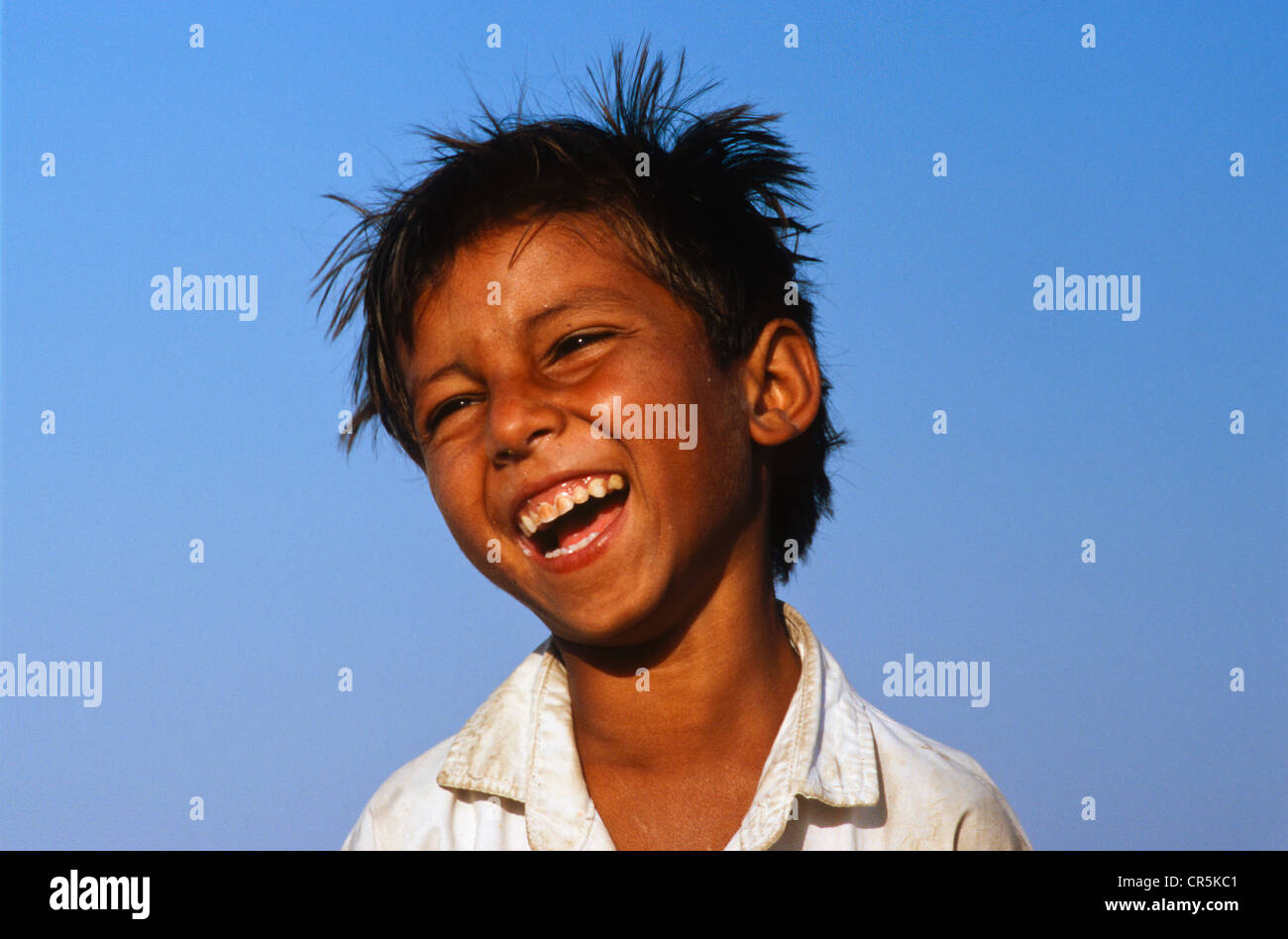 Laughing boy, portrait, Malya, Gujarat, India, Asia Stock Photo - Alamy