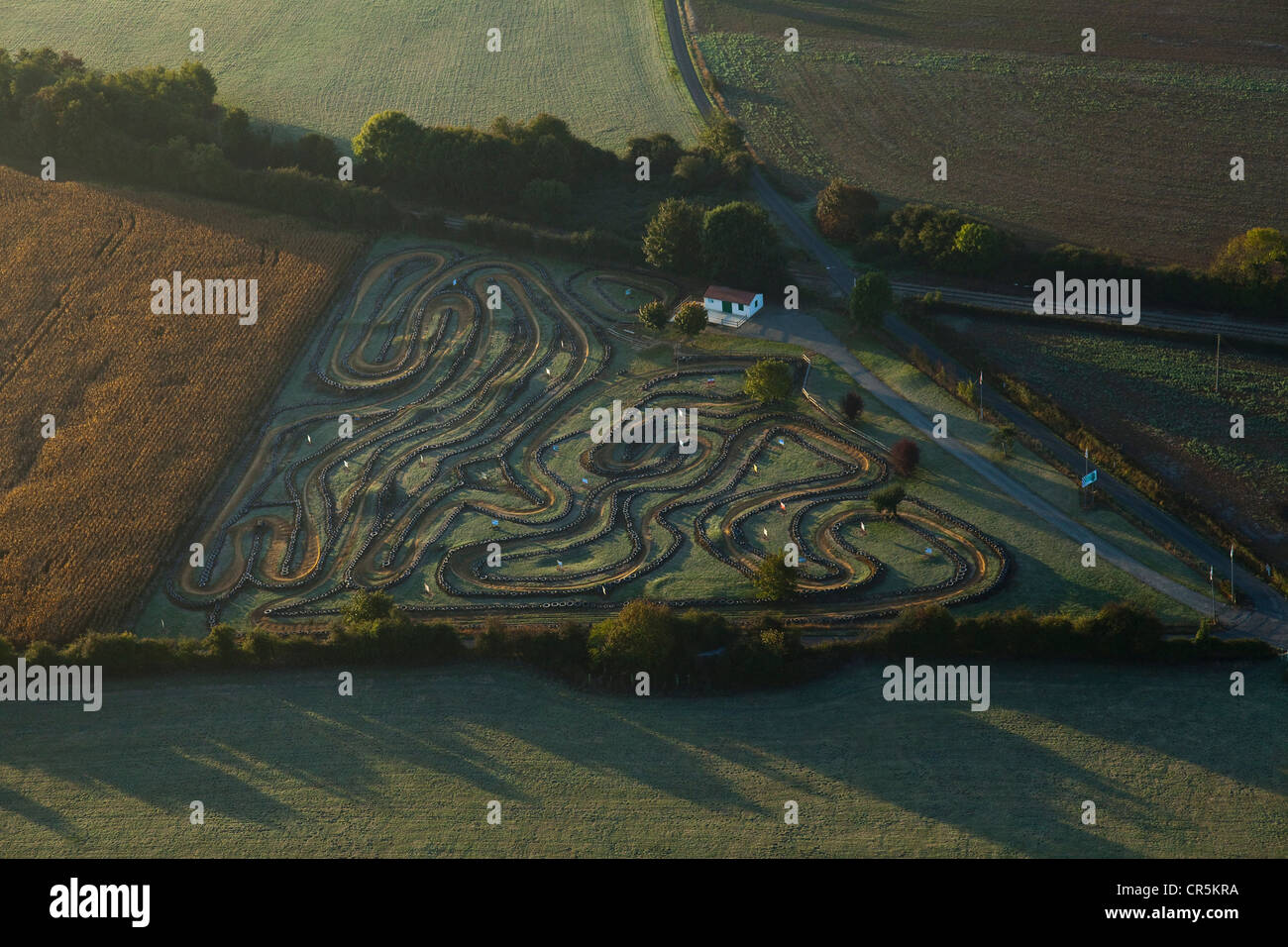 Aerial view athletic field track hi-res stock photography and images ...