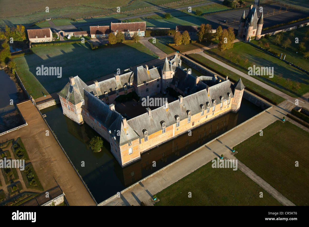 France, Orne, Normandie Maine Natural Regional Park, castle of ...