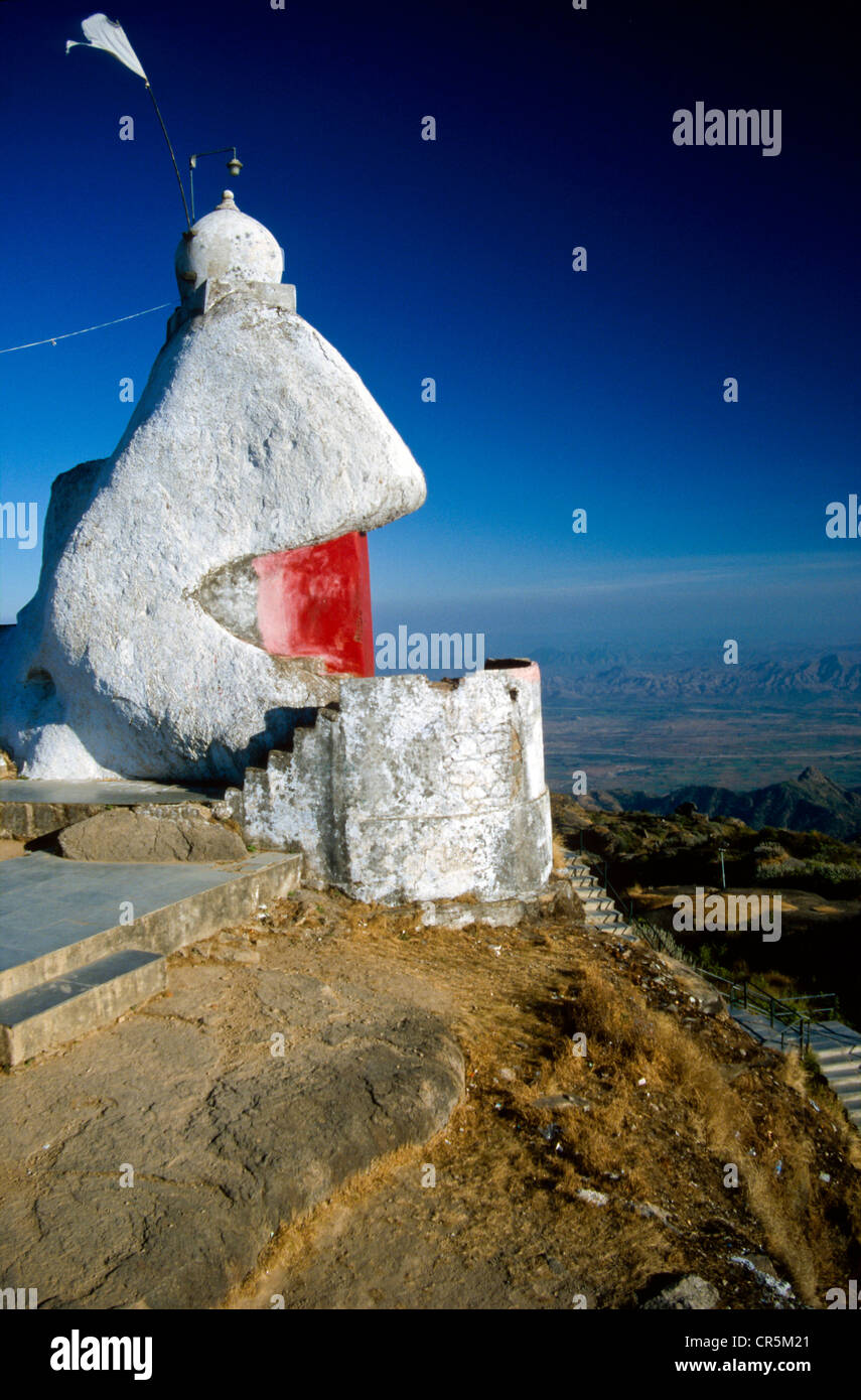 Atri Rishi Temple in Guru Shikar, the highest place in Rajasthan, India ...