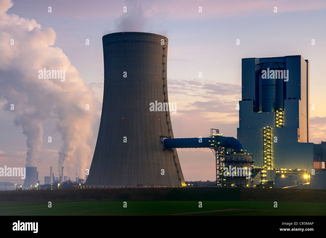 Braunkohlekraftwerk Neurath, lignite-fired power plant, Grevenbroich ...
