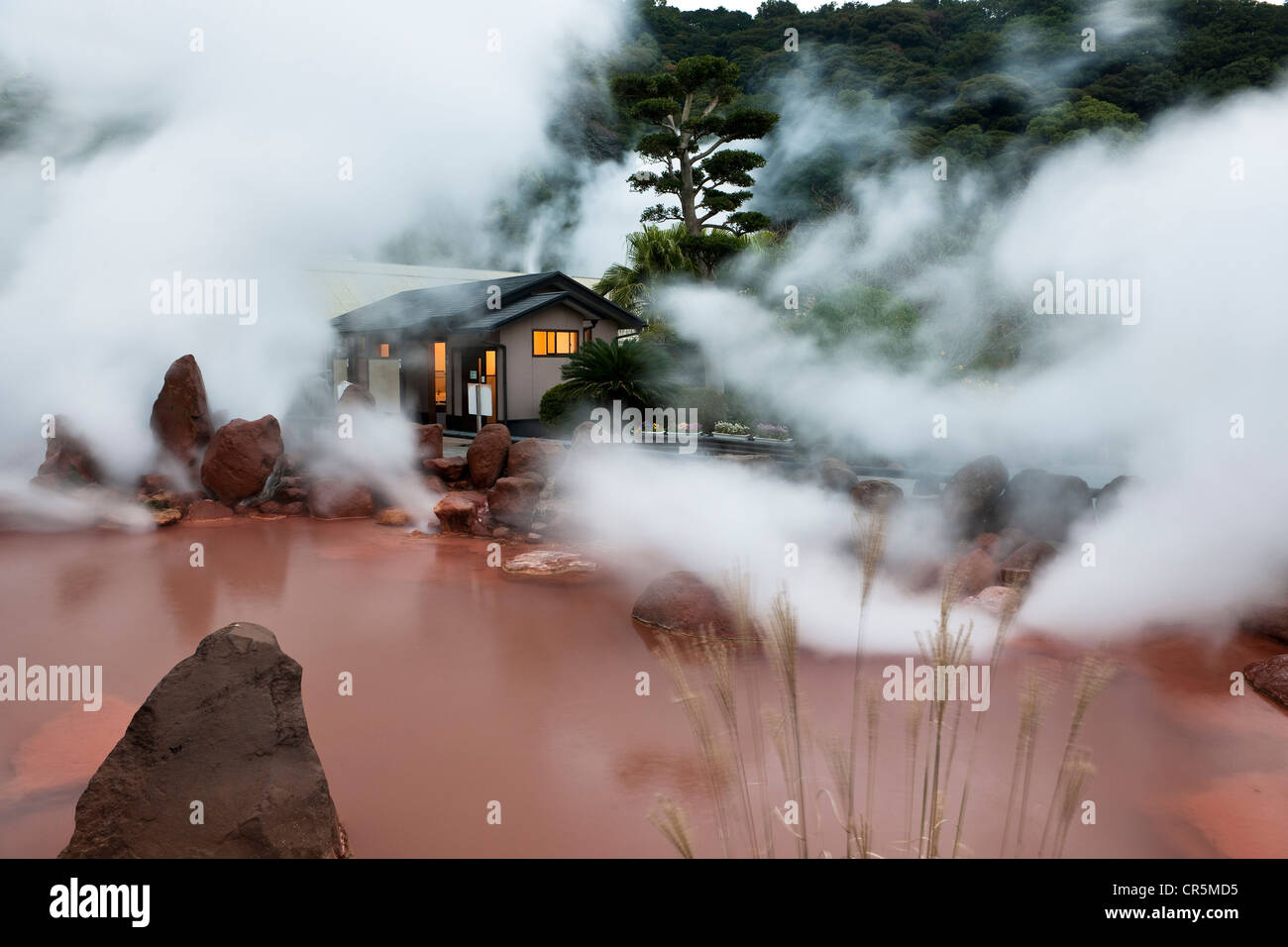 Japan, Kyushu Island, city of Beppu, famous for its hot springs, Onsen ...