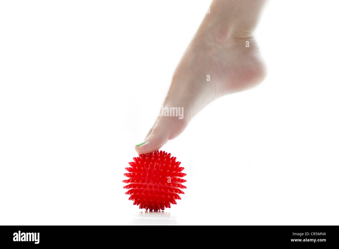Foot red toes on face hi-res stock photography and images - Alamy
