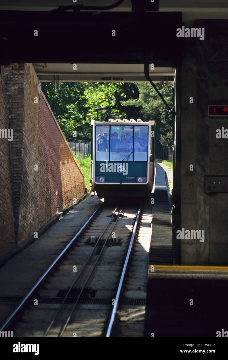 Petrin Hill funicular railway, Prague, Czech Republic Stock Photo - Alamy