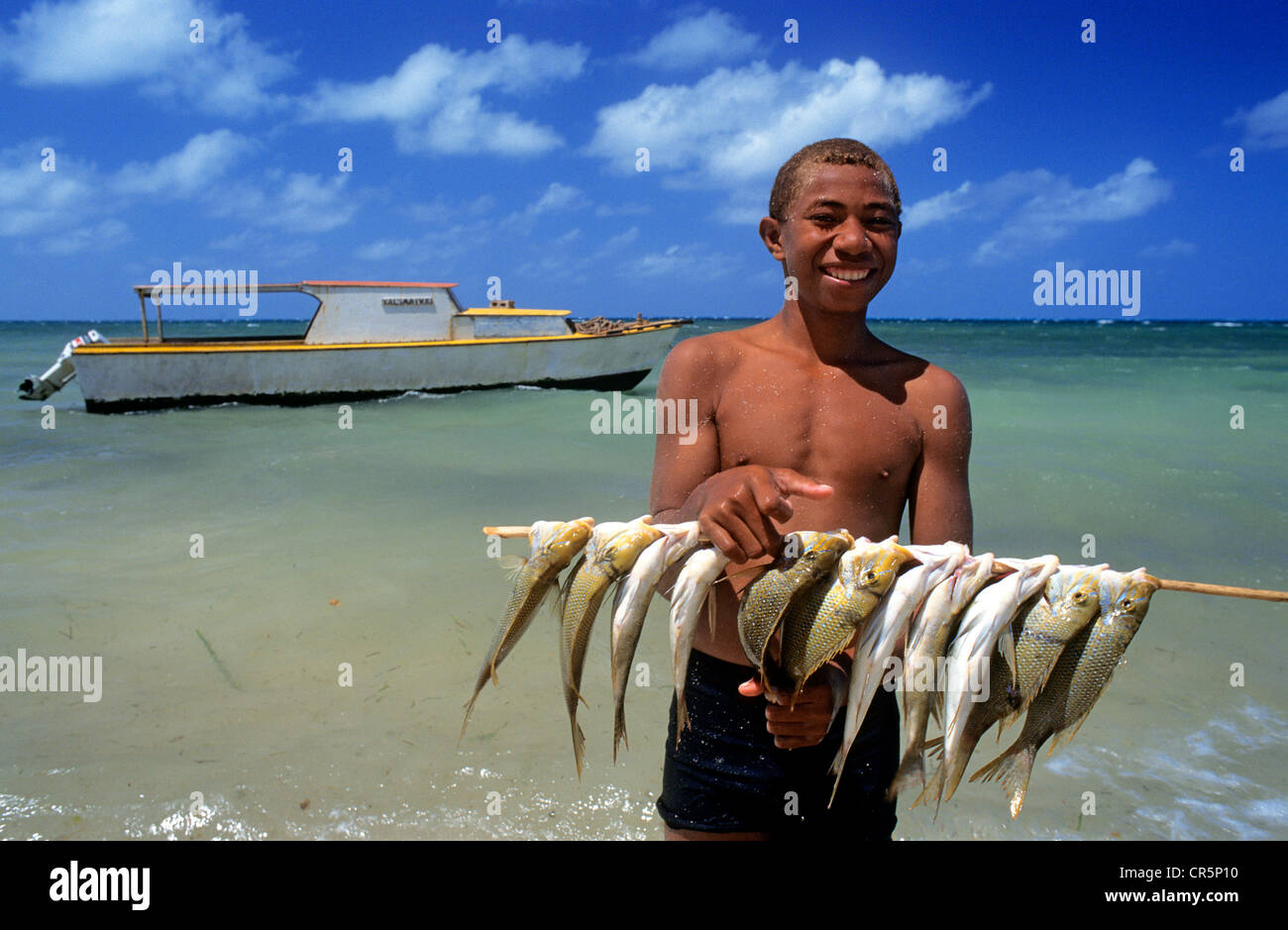 Fiji Islands, Vatulele Island, Yavi Rao, Traditional fishing Stock ...