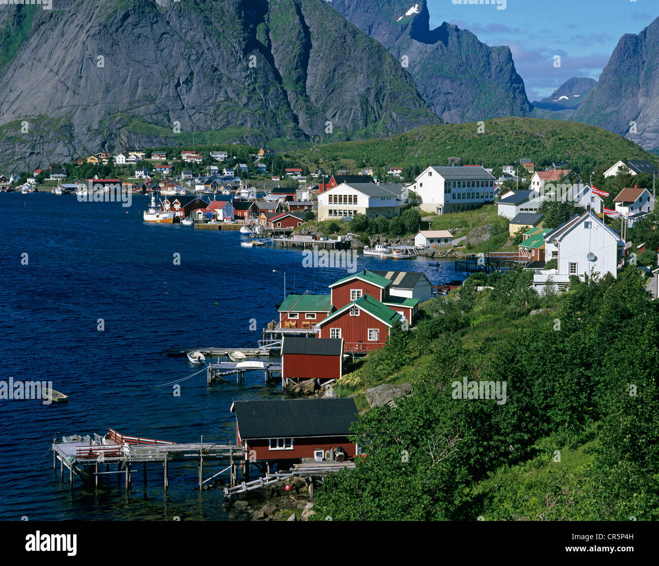 Village of Reine, Moskenesøya Island, Lofoten Islands, Norway ...