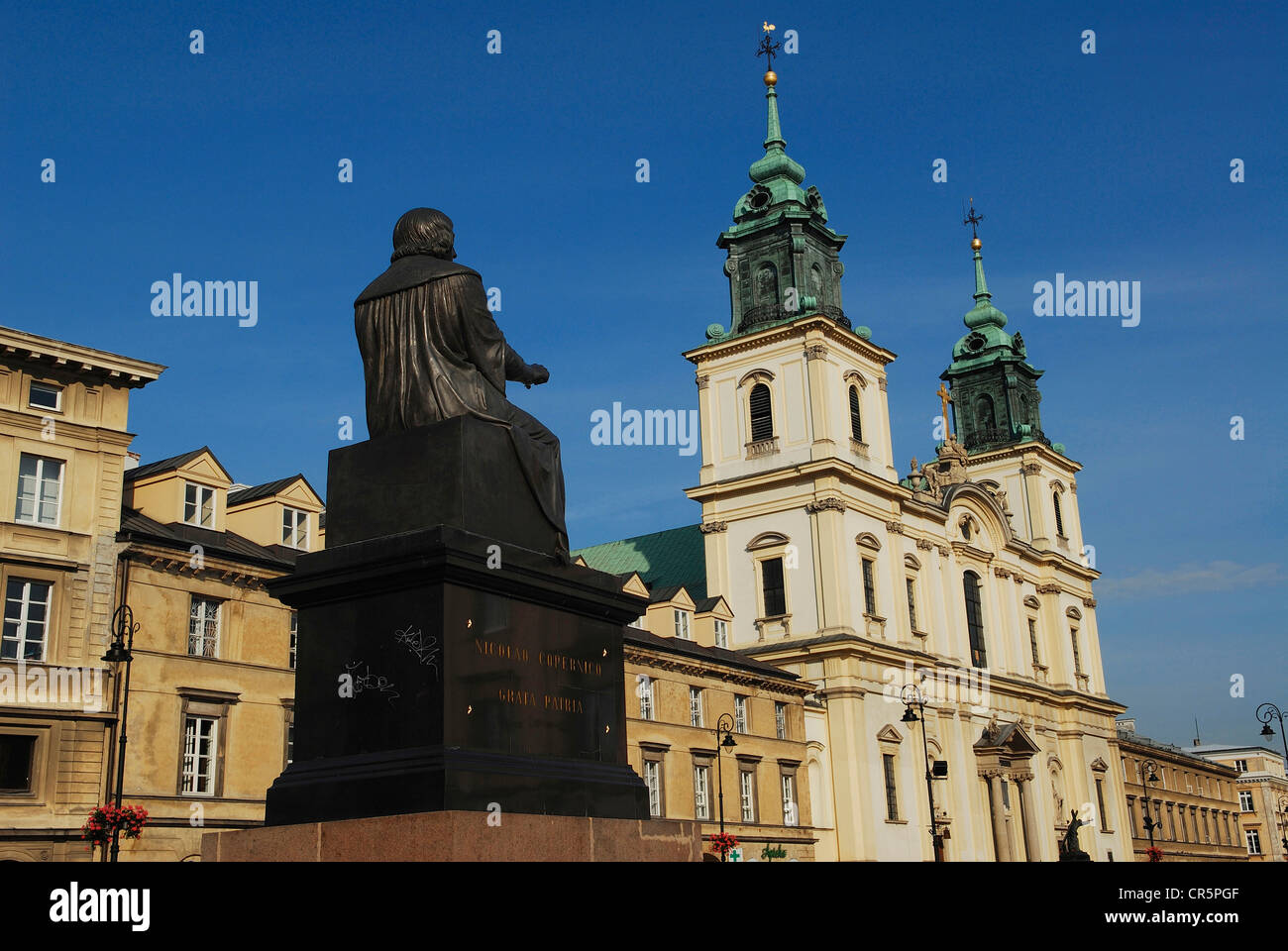Poland, Warsaw, monument dedicated to Nicolaus Copernicus and in the ...