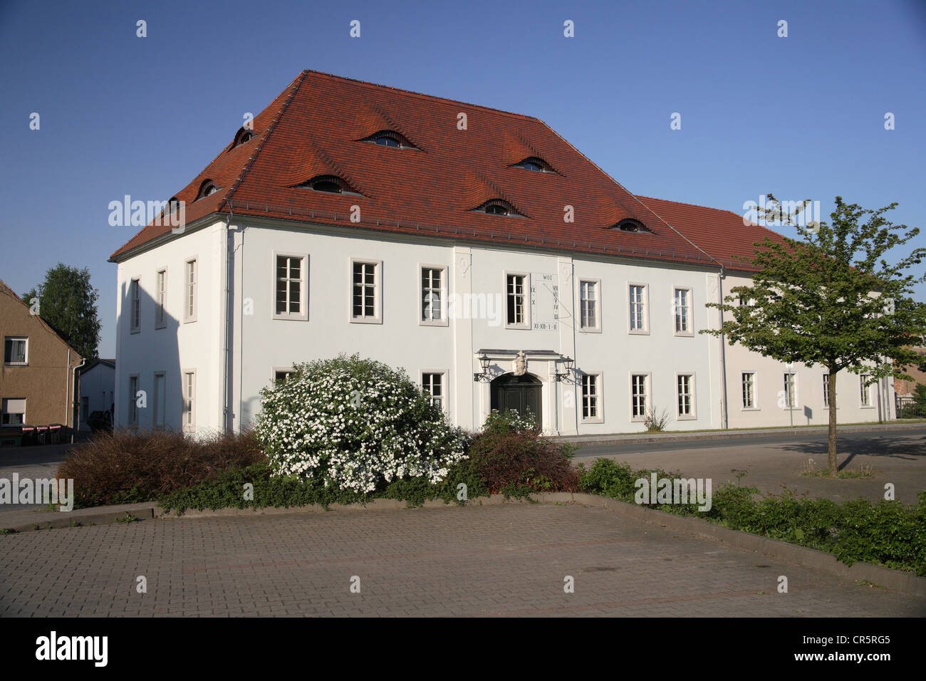 Alte Post manor in Stauchitz near Riesa on the old post road, Saxony ...