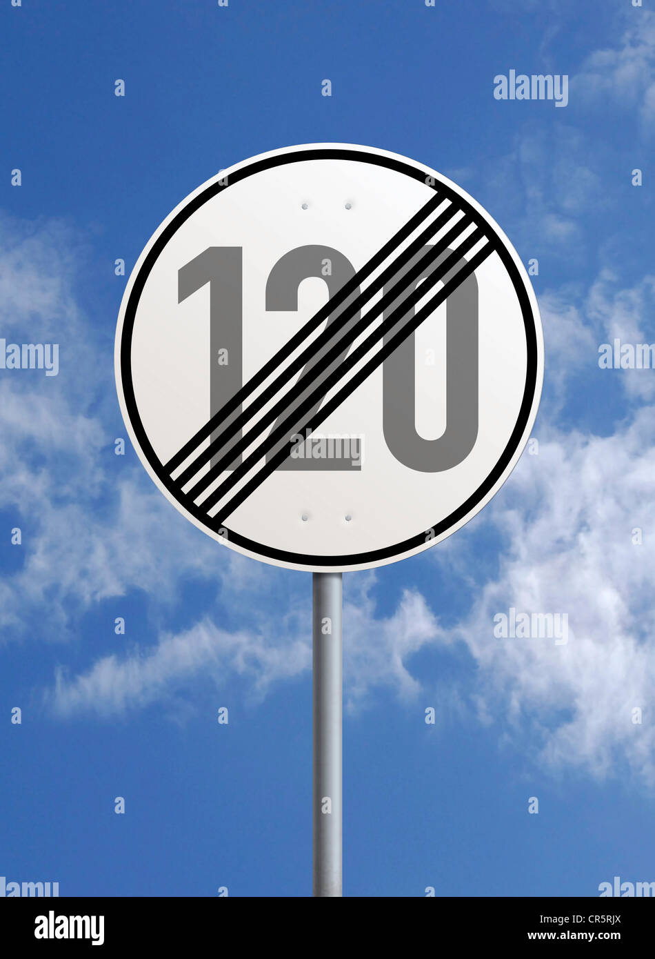 120 speed limit sign hi-res stock photography and images - Alamy