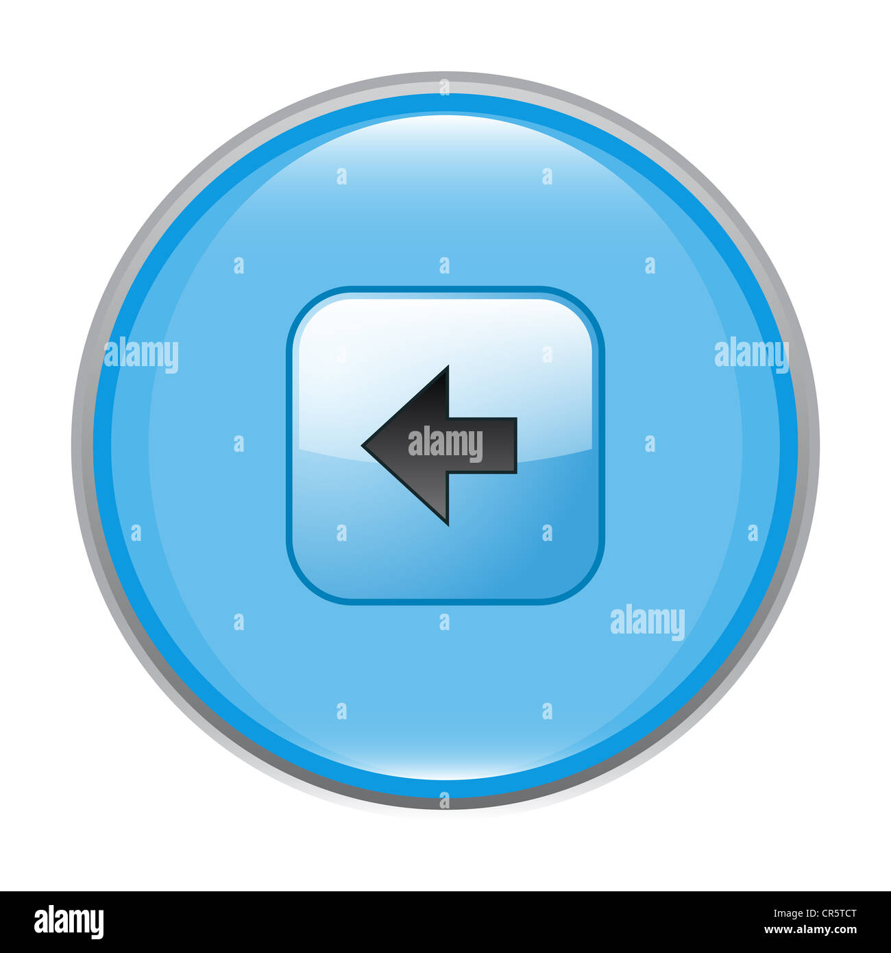 Left arrow circular button Cut Out Stock Images & Pictures - Alamy