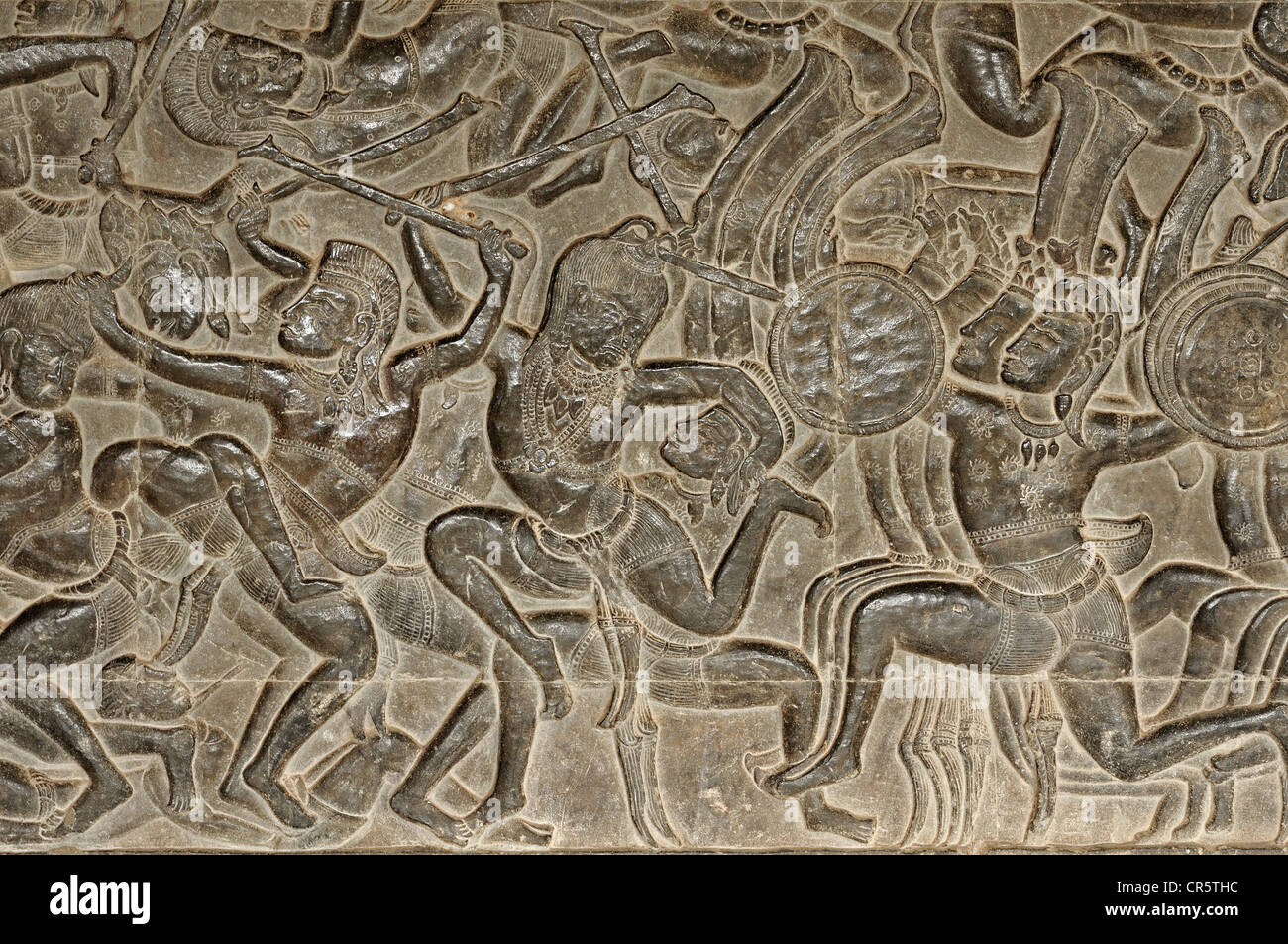 Section of the bas-relief in the West Gallery depicting scenes of the ...
