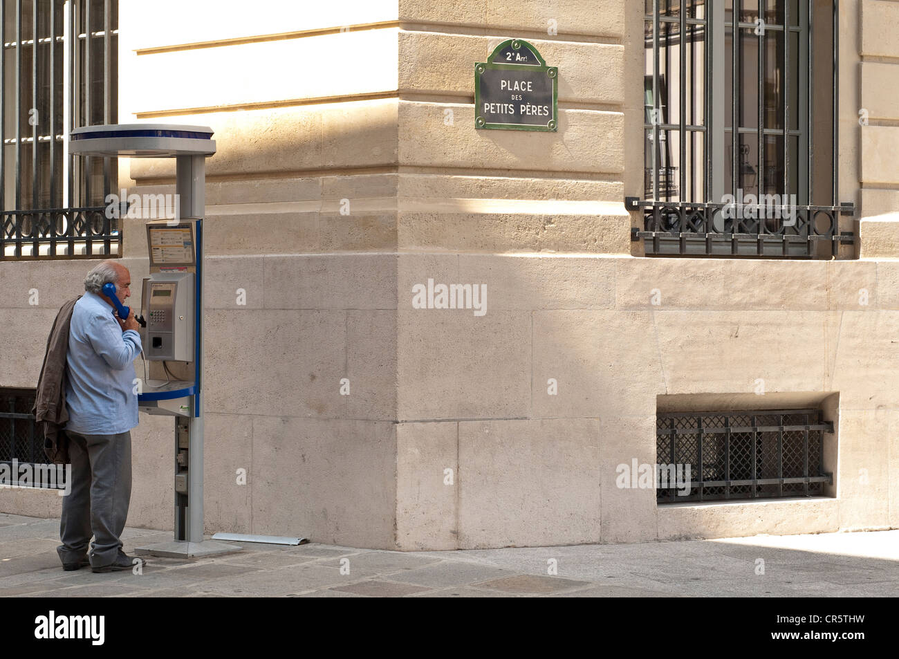 France, Paris, telephone box Stock Photo - Alamy