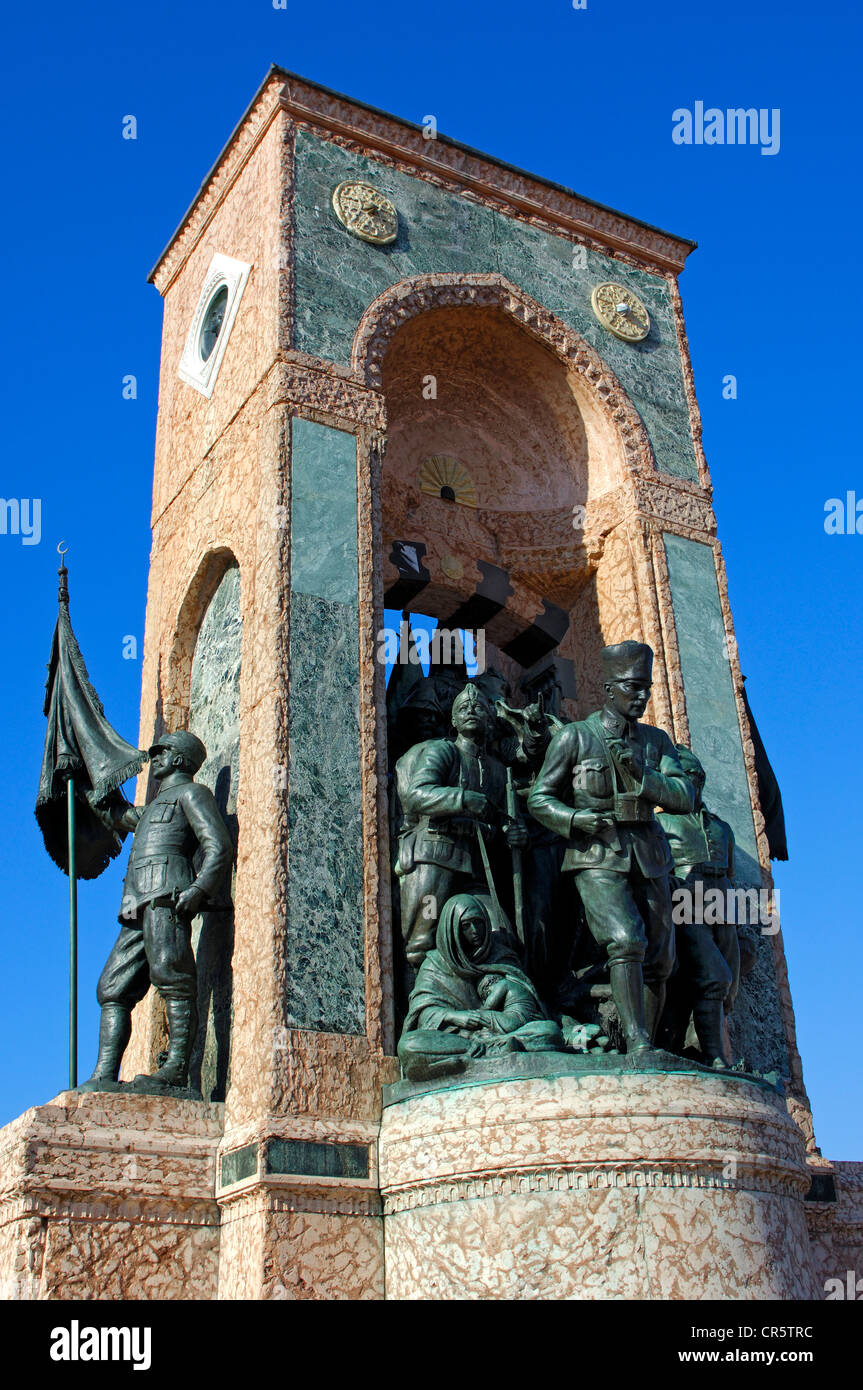 Republic monument taksim square istanbul hi-res stock photography and ...