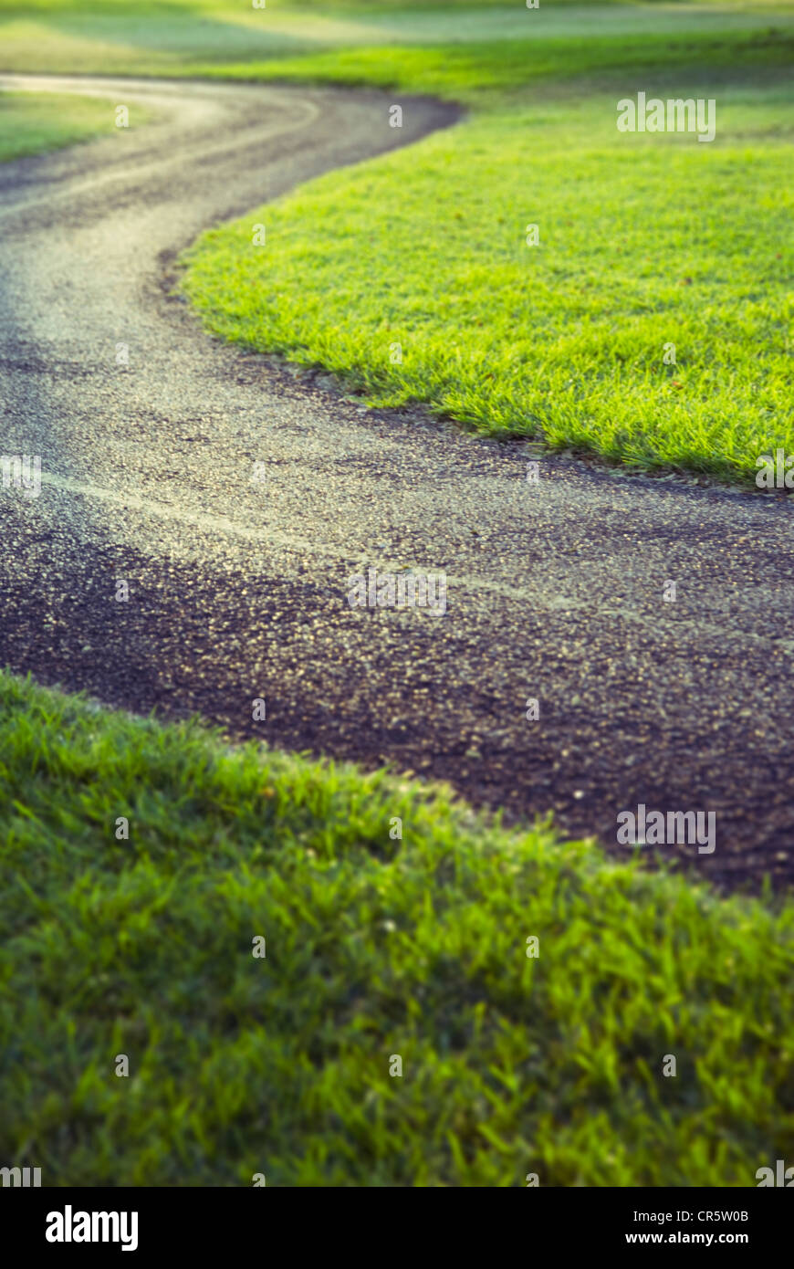 Road Through Park Stock Photo - Alamy
