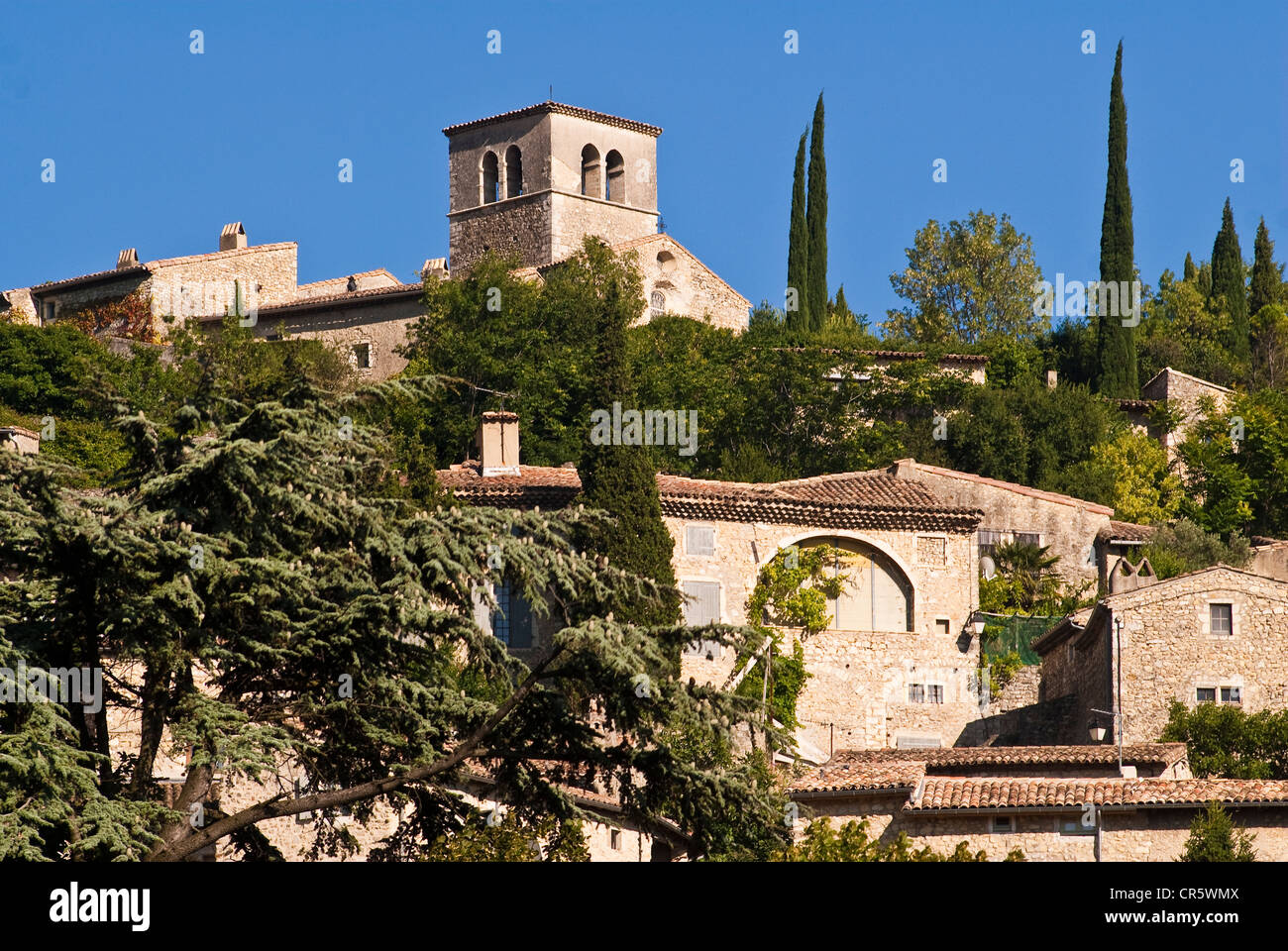 France, Drome, Drome Provencale, Mirmande, labelled Les Plus Beaux Villages de France (The Most ...