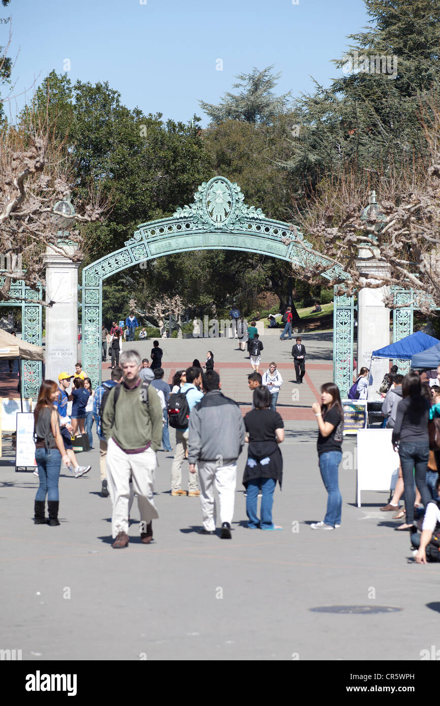Sather Gate, University of California Berkeley Campus Stock Photo - Alamy