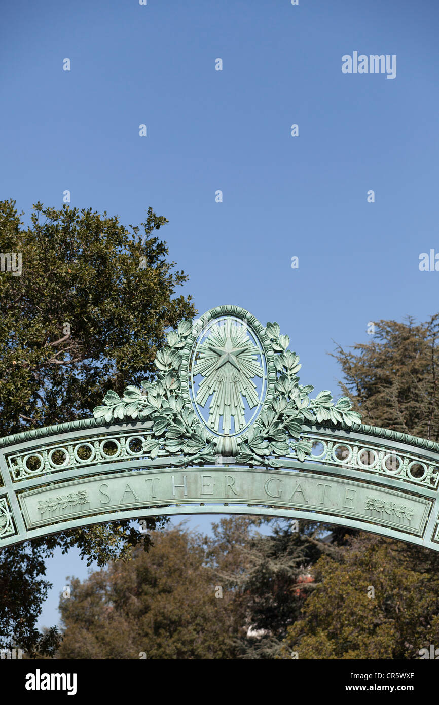 Sather Gate, University of California Berkeley Campus Stock Photo - Alamy