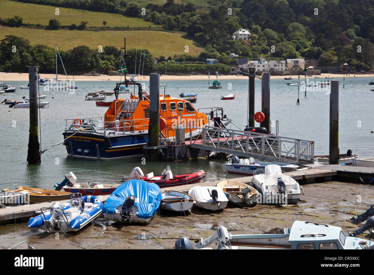 RNLI lifeboat ,Salcombe Harbour, South Devon, England, United KIngdom ...