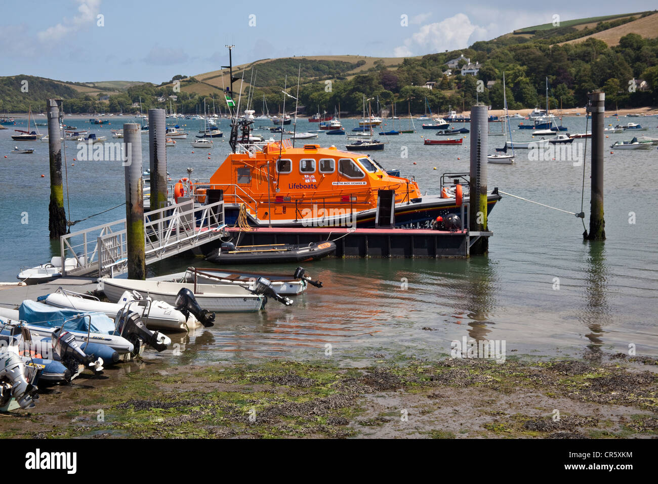 RNLI lifeboat ,Salcombe Harbour, South Devon, England, United KIngdom ...