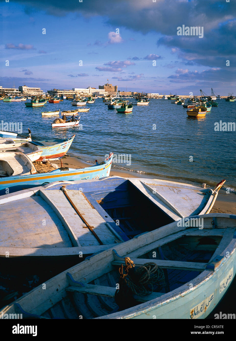Egypt, Lower Egypt, the Mediterranean Coast, Alexandria, fishing boats ...