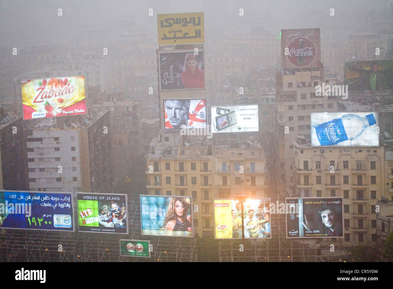 Egypt cairo overview on sandstorm hi-res stock photography and images ...