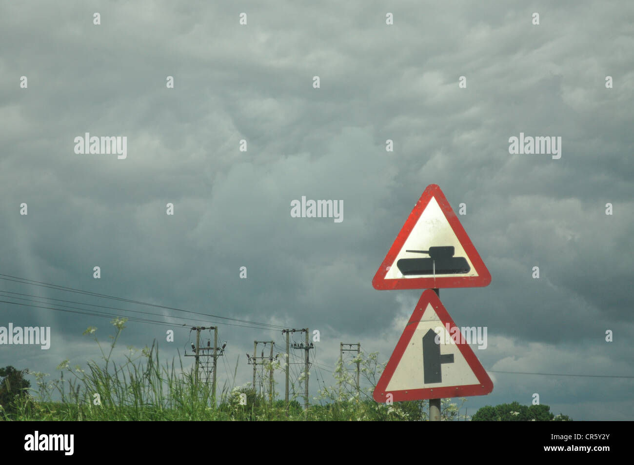 tank signal, england Stock Photo - Alamy