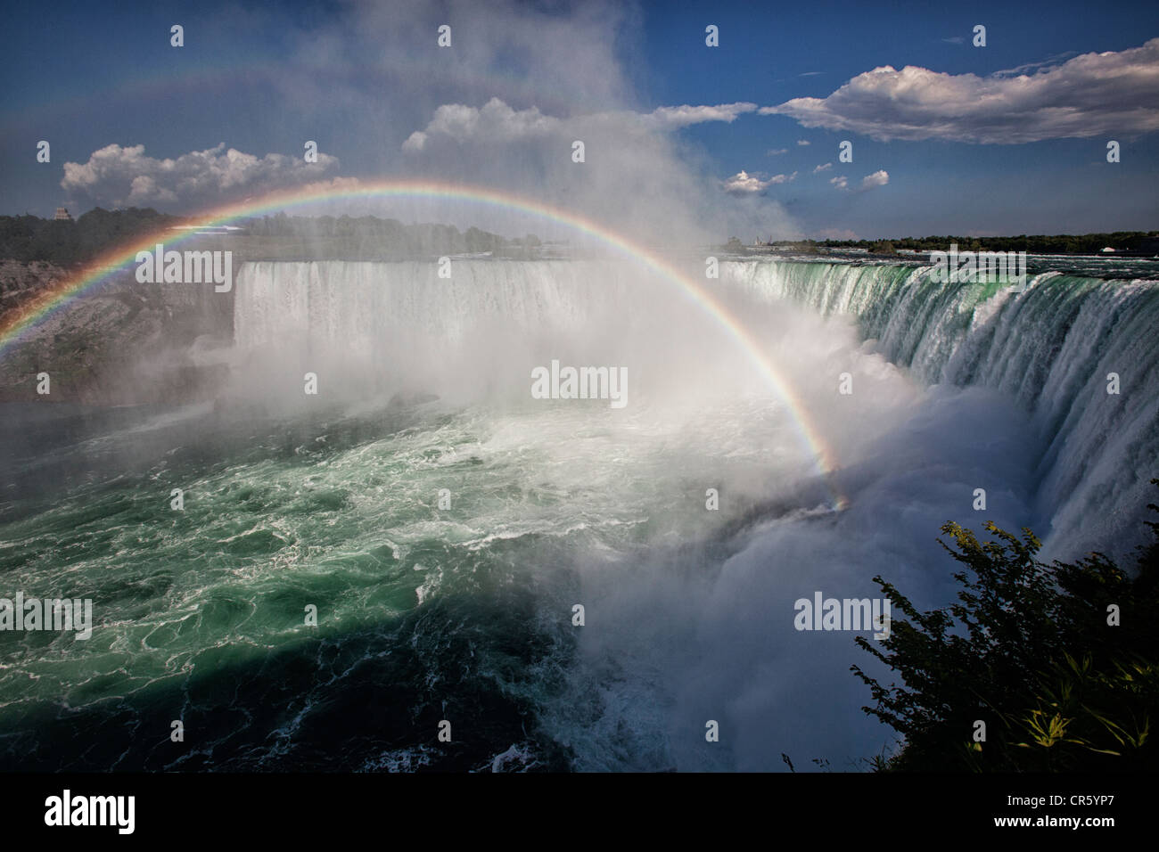 Rainbow at the Niagara Falls. Ontario.Canada Stock Photo - Alamy