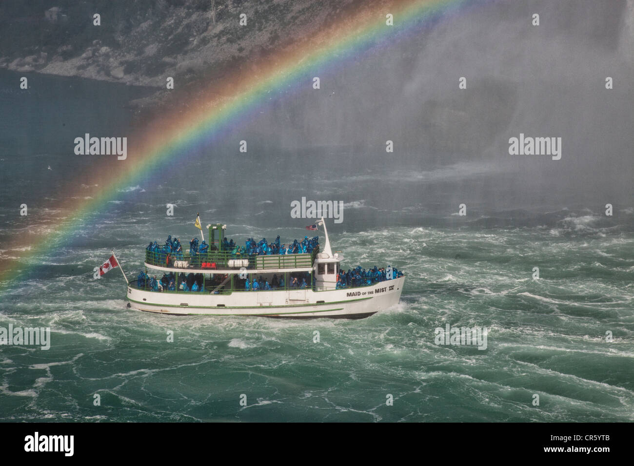 Rainbow at the Niagara Falls. Ontario.Canada Stock Photo - Alamy