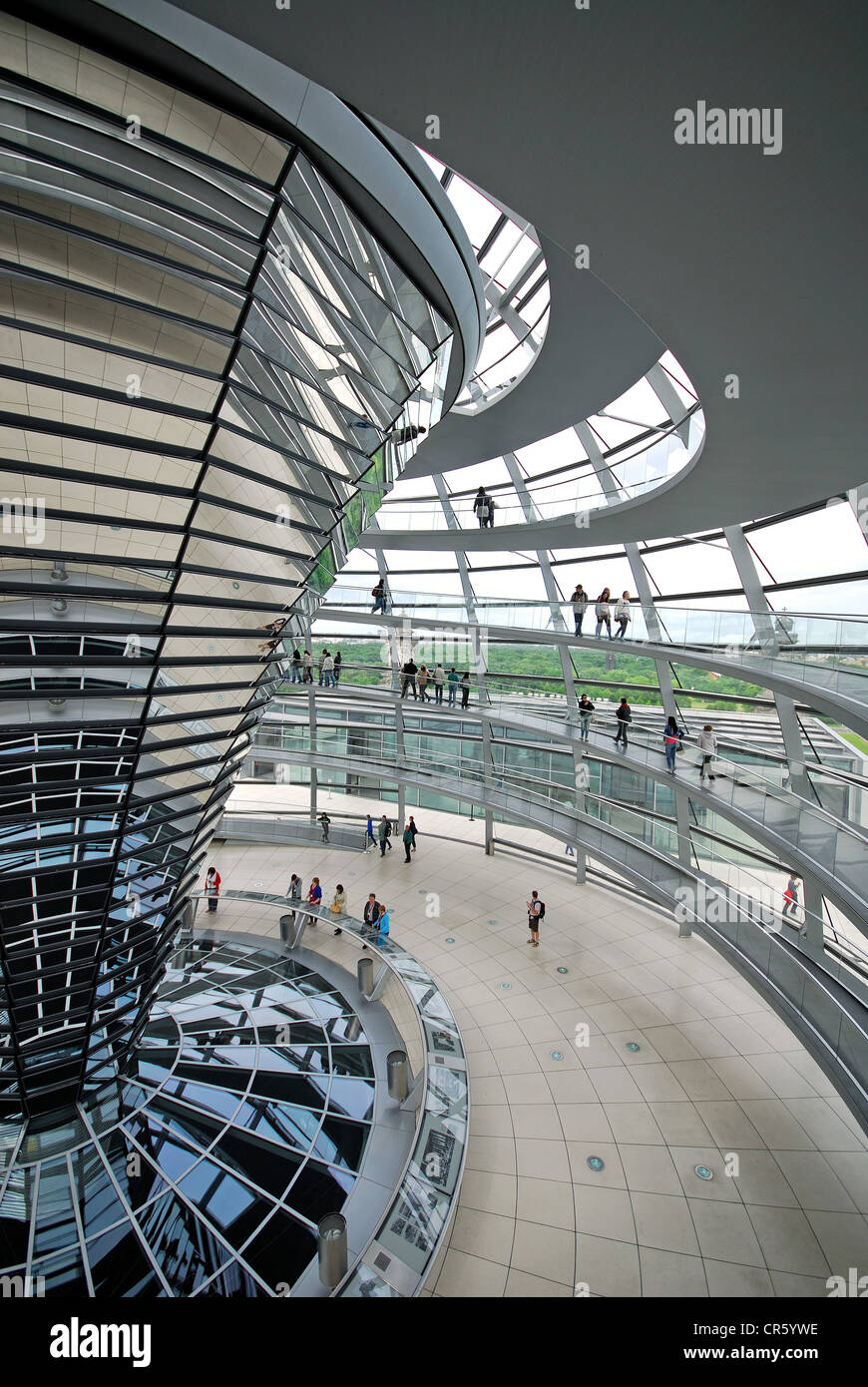 BERLIN, GERMANY. The interior of the Reichstag dome. 2012 Stock Photo ...