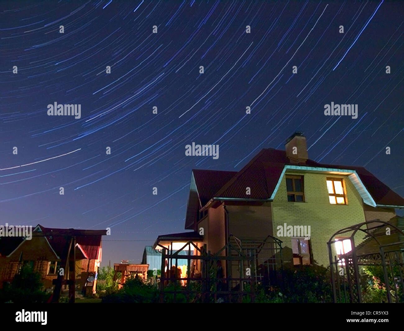 Starry sky family grass hi-res stock photography and images - Alamy