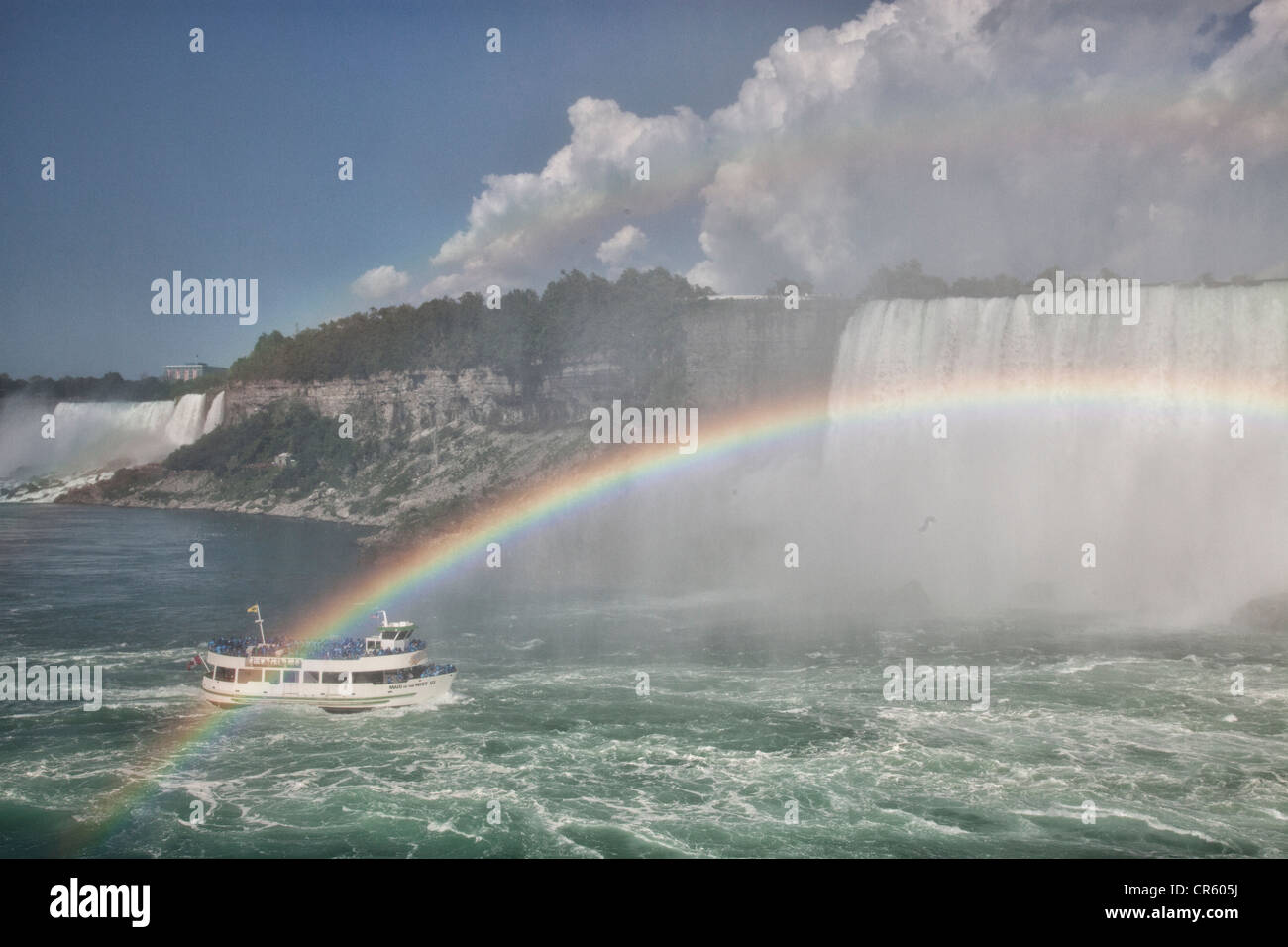 Rainbow at the Niagara Falls. Ontario.Canada Stock Photo - Alamy