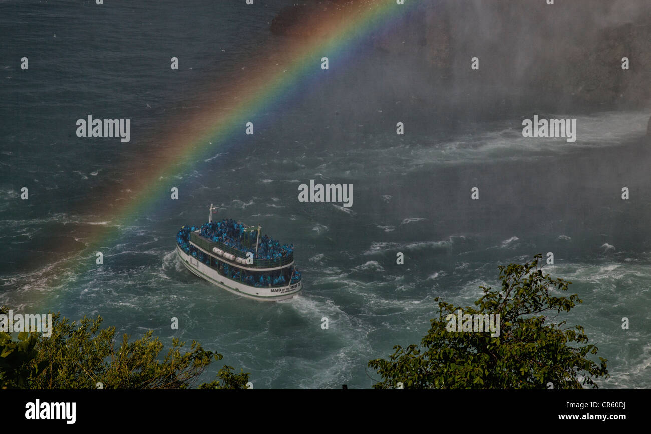 Rainbow at the Niagara Falls. Ontario.Canada Stock Photo - Alamy
