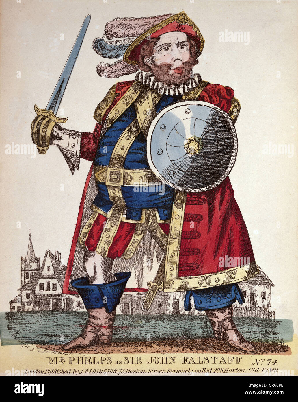 Phelps, Samuel, 13.12.1804 - 6.11.1878, British actor, as Sir John ...