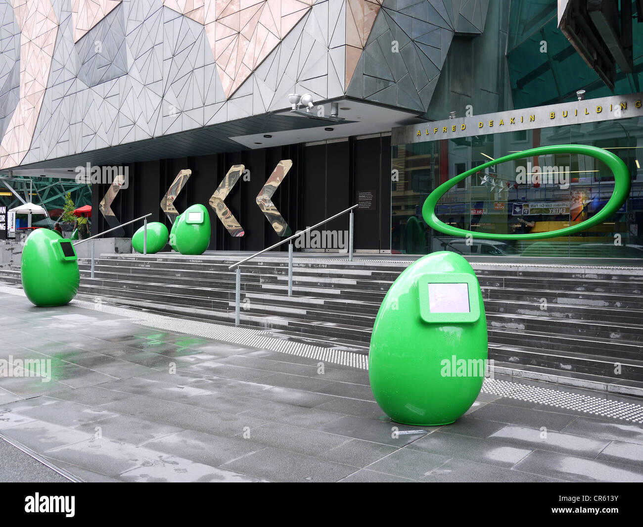 Australia, Victoria, Melbourne, Federation Square by Lab Architecture ...