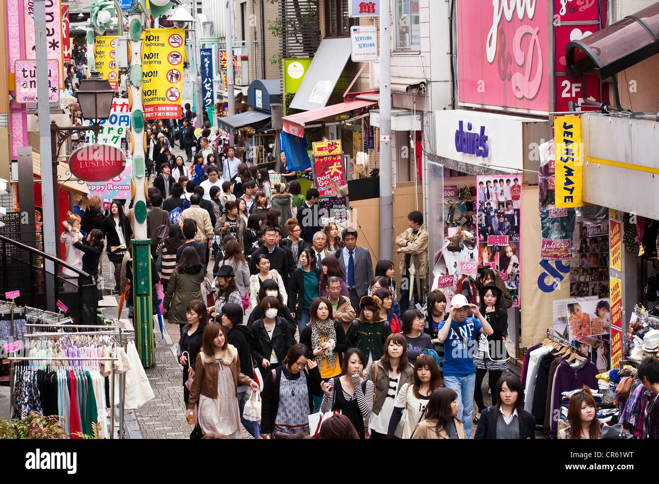 Japan, Honshu Island, Tokyo, Harajuku,Takeshita Street, very lively ...