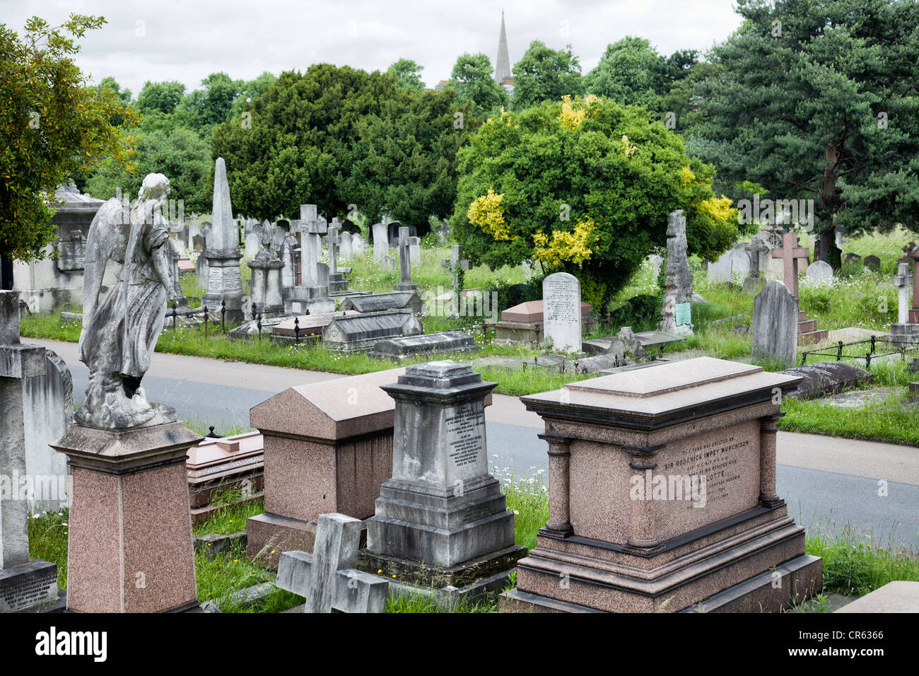 Brompton cemetery - London UK Stock Photo - Alamy