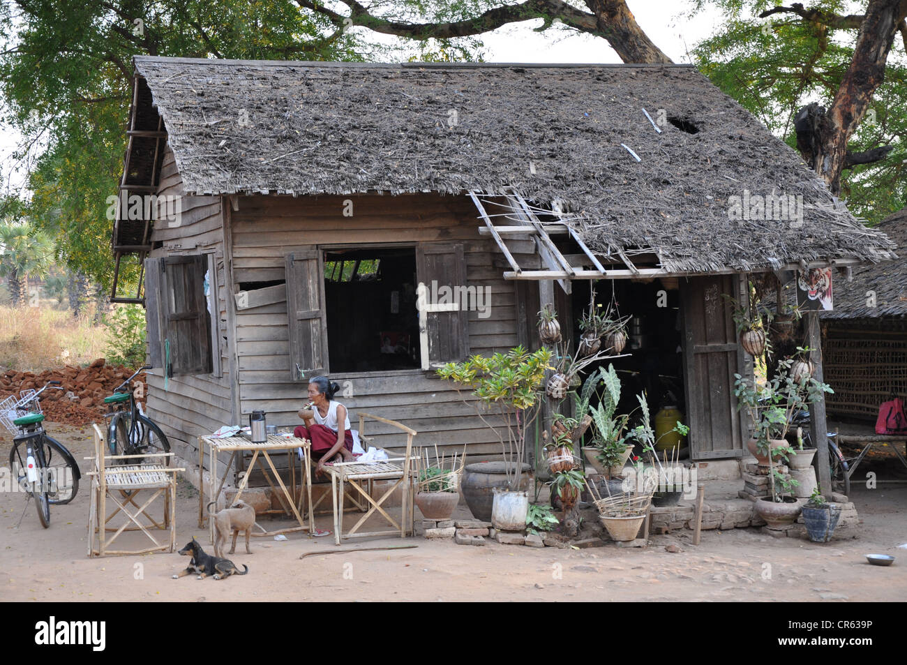 Cottage house in Bagan Stock Photo - Alamy