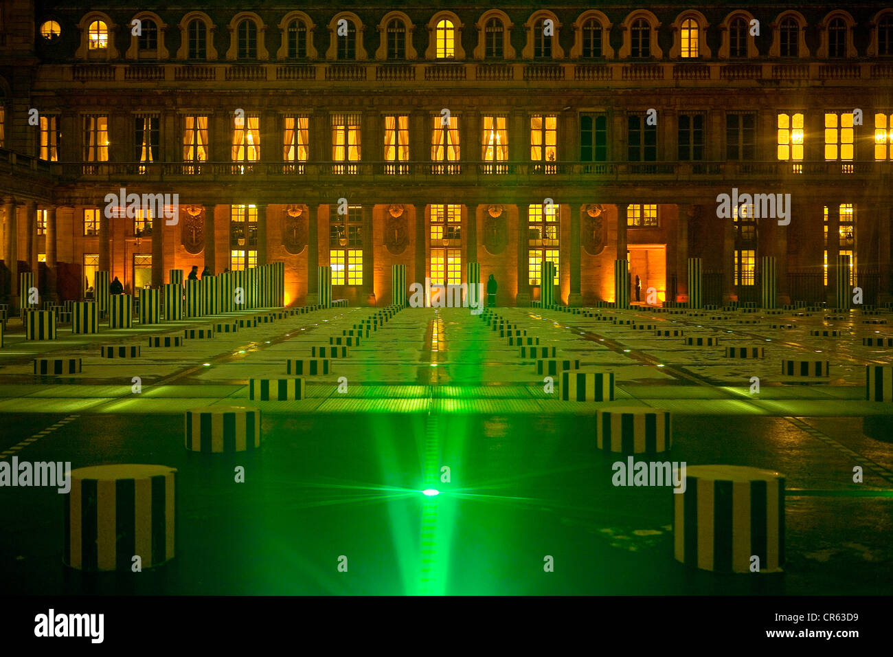 France, Paris, Palais Royal, Buren columns Stock Photo - Alamy