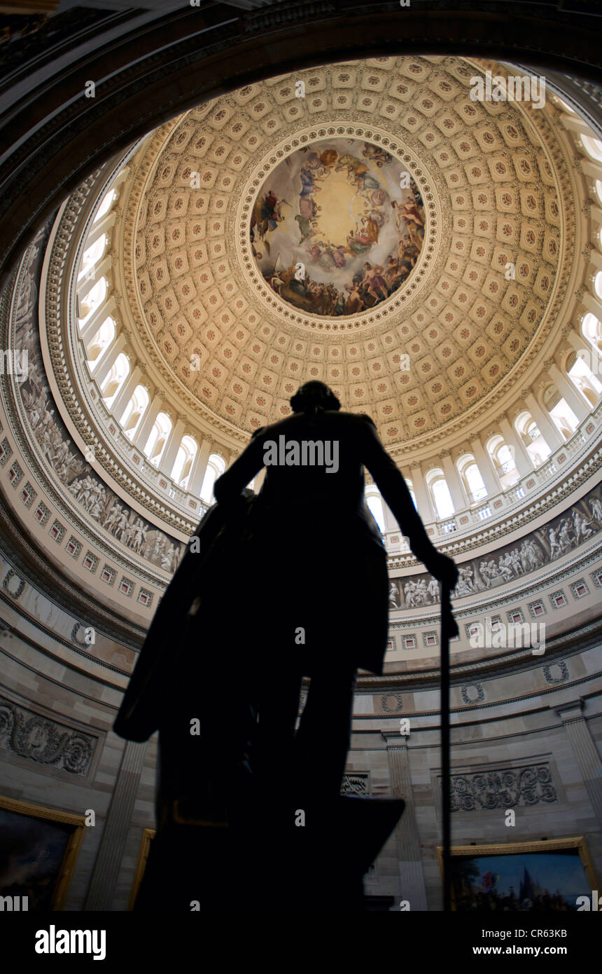 United States, Washington DC, The Mall, the Capitol, Rotunda Stock ...