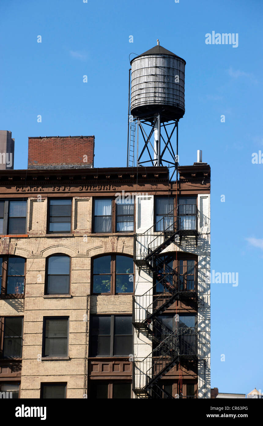 United States, New York City, Manhattan, Soho, Canal Street, building ...