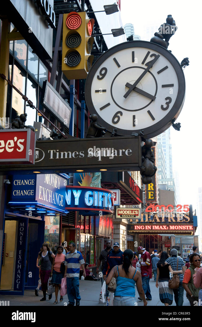 United States, New York City, Manhattan, Times Square, 42th Street ...