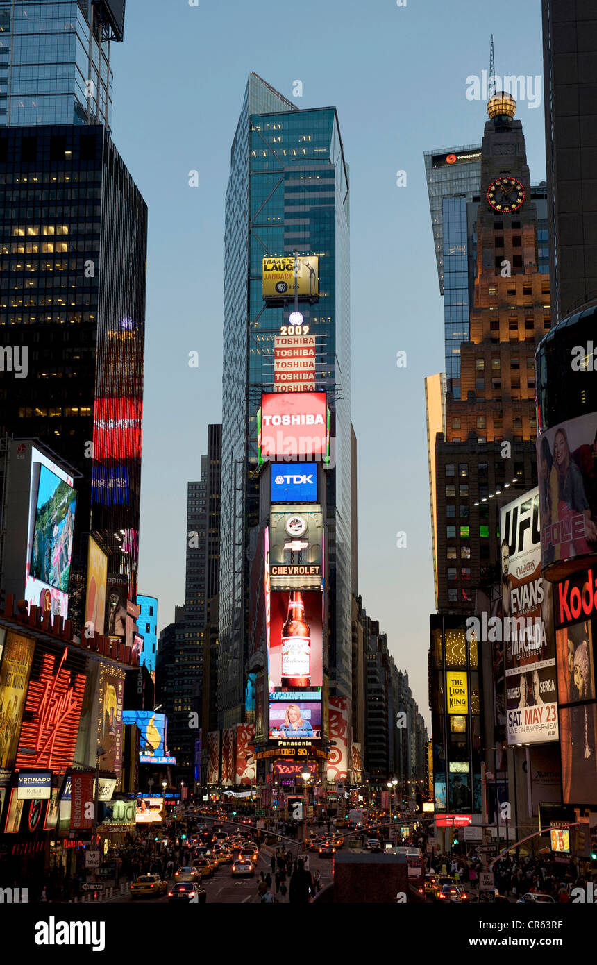 Lighted times square new hi-res stock photography and images - Alamy
