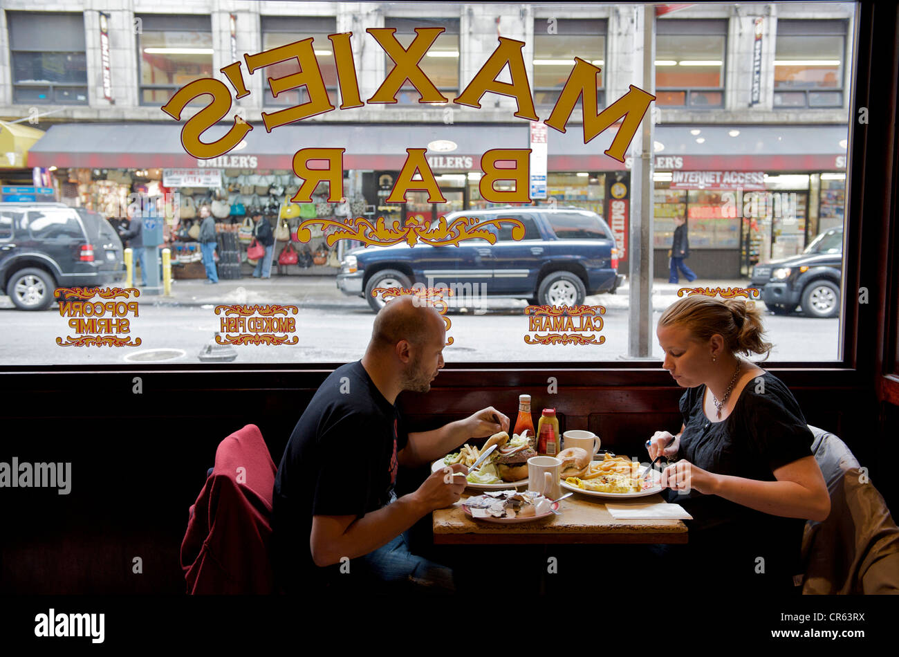 United States, New York City, Manhattan, Maxie's Bar Stock Photo - Alamy
