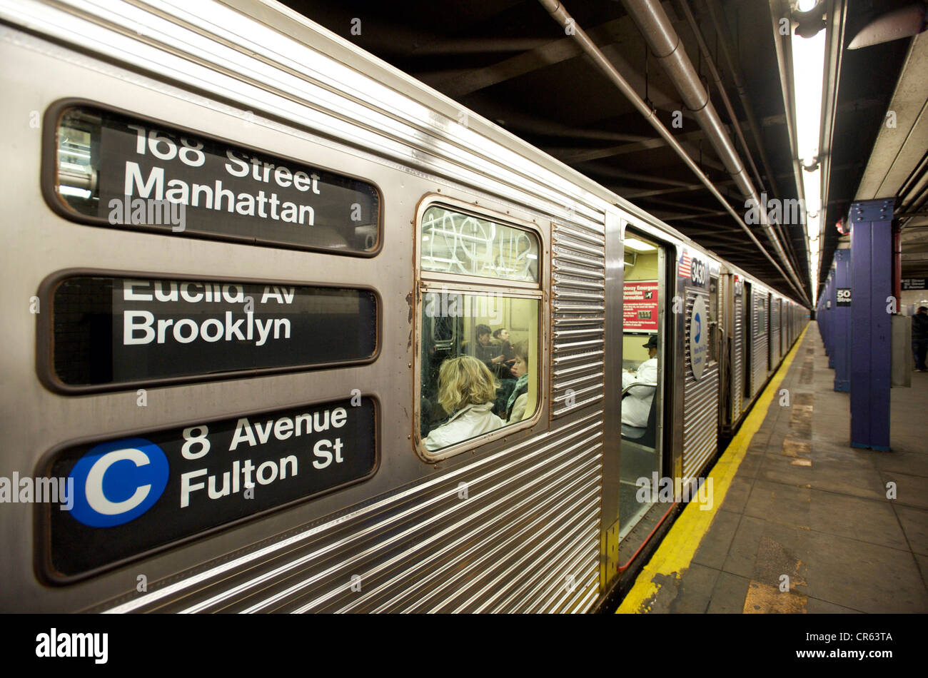 United States, New York City, Manhattan, Metro (Subway Stock Photo - Alamy