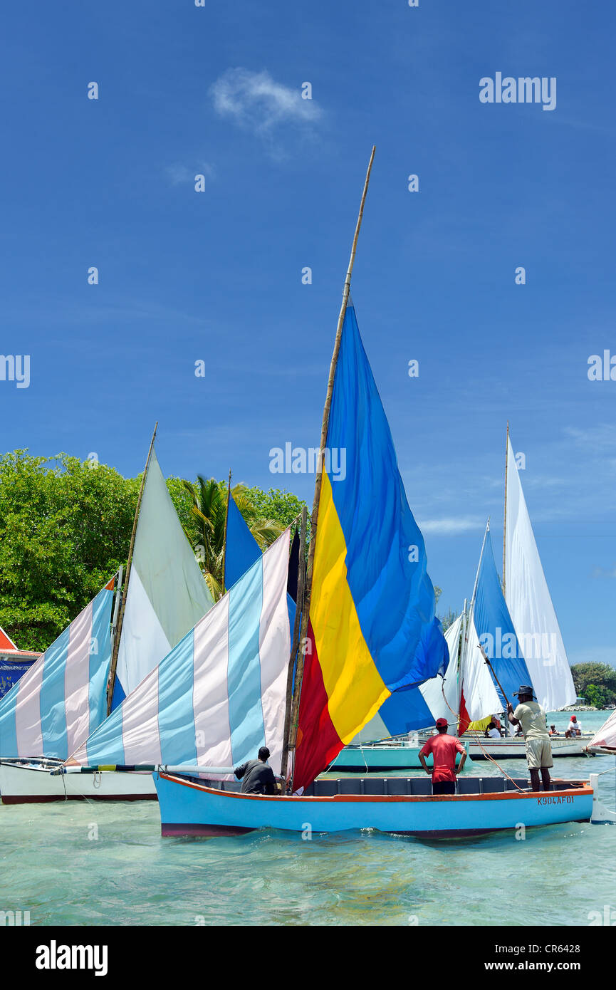 Mauritius, South Coast, Grand Port District, Mahebourg, multicoloured ...