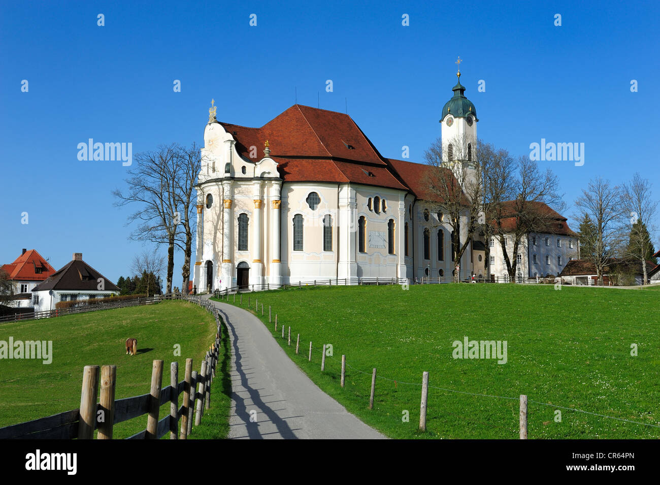 Wieskirche, Wies Church, pilgrimage church of scourged savior on the ...