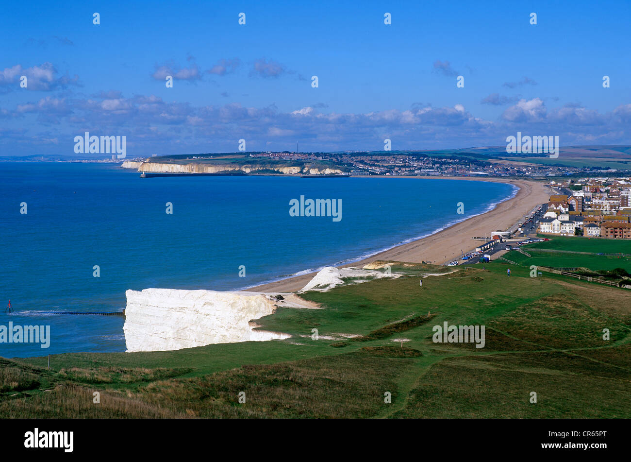 Seaford Bay East Sussex UK Stock Photo - Alamy