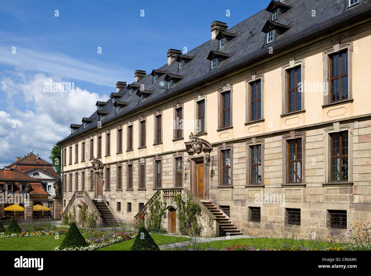 Side view of the Fuldaer Stadtschloss city palace in Fulda, Hesse ...
